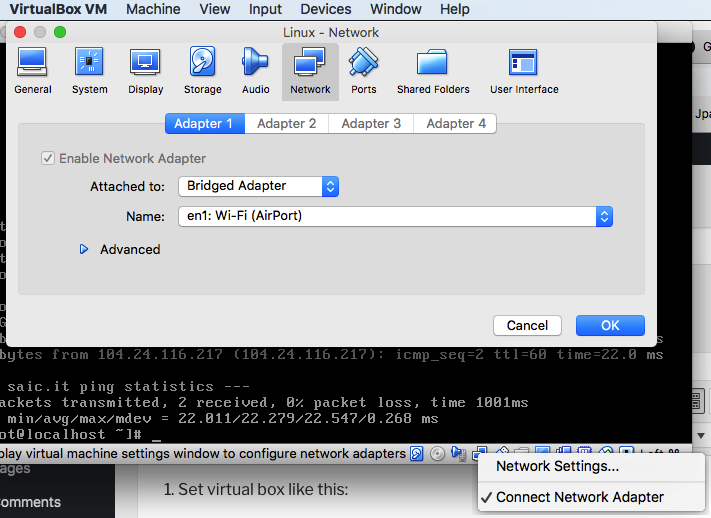 Configure Static Ip Address In Centos 76 Virtual Box Linux Tutorial And Something Else